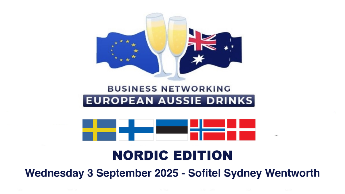 3 SEPTEMBER 2025 - European Aussie Drinks - Nordic Edition – EACCI